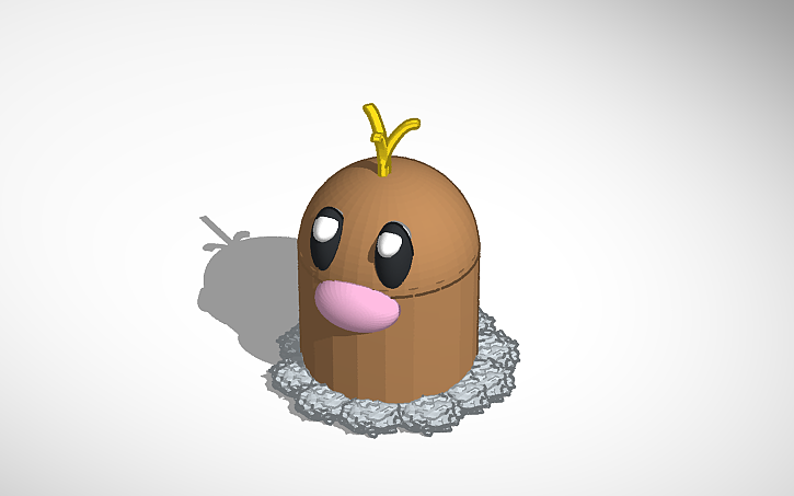 3D design Alolan Diglett | Tinkercad