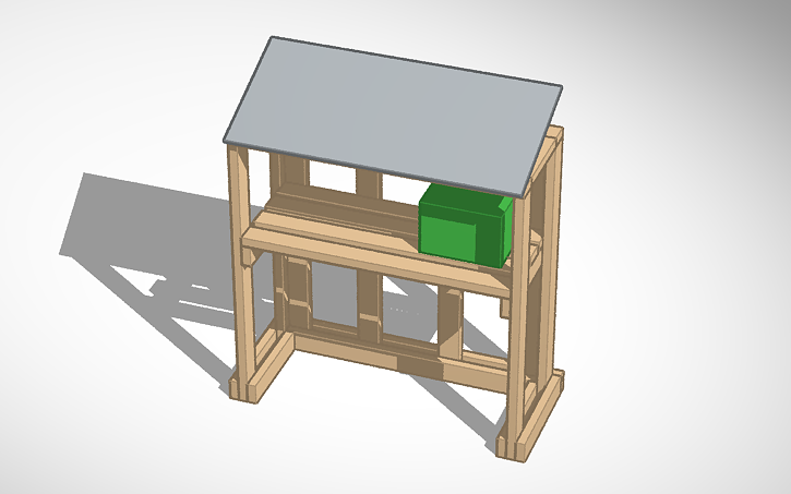 3D design Super Simple Solar Shed - Tinkercad