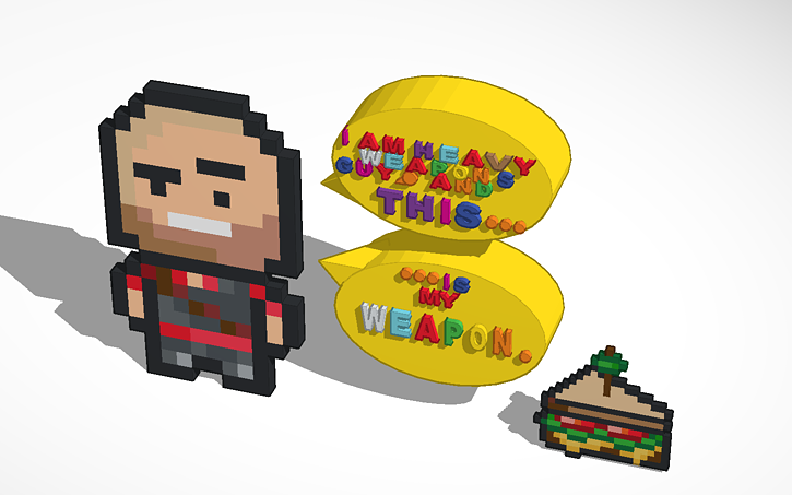 3D design Heavy Weapons Guy | Tinkercad