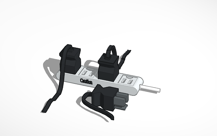 3D design Electric plugs - Tinkercad