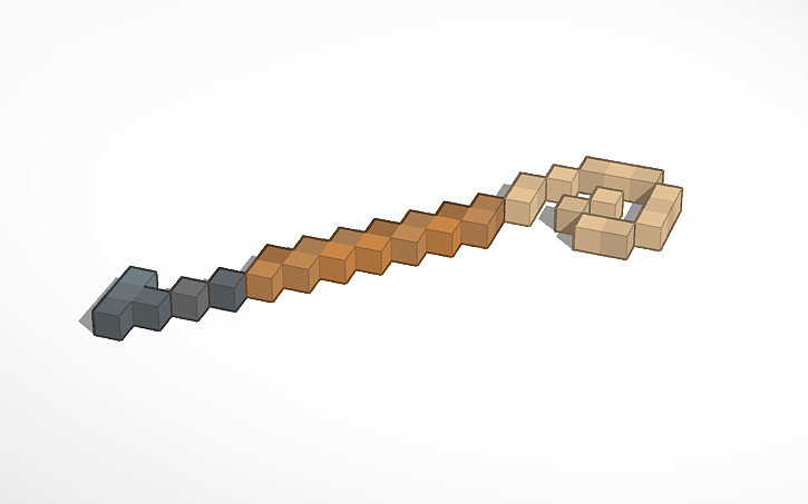 3D design Custom minecraft whaling harpoon | Tinkercad