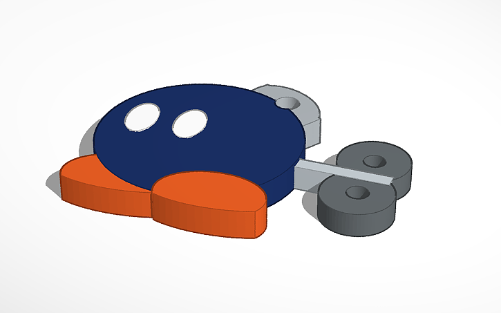 3D design Bobby Bob-omb Keychain | Tinkercad