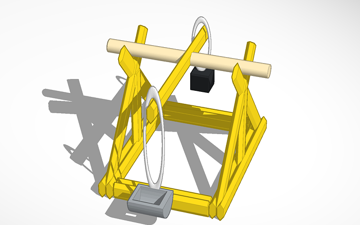 3D design Trebuchet - Tinkercad