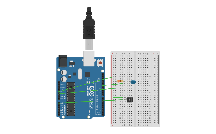 Circuit Design Temp Sensor Explanation Tinkercad