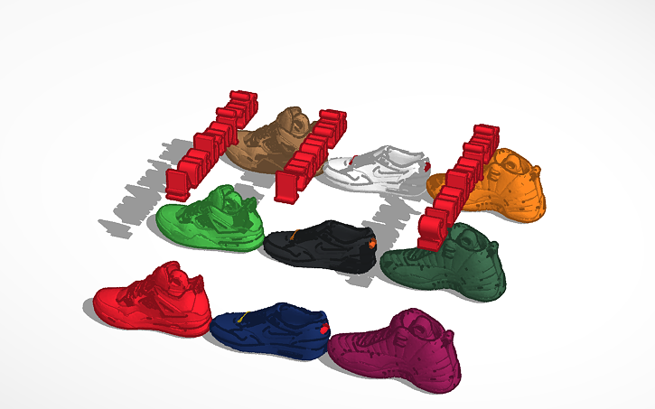 3D design sneaker collectie - Tinkercad