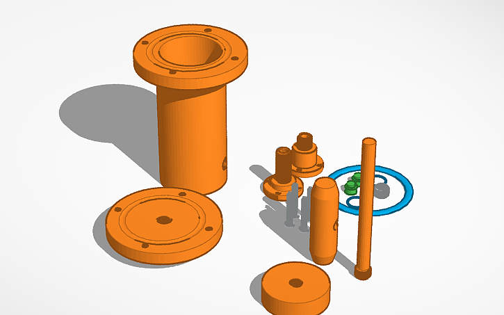 3D design Pump - Tinkercad