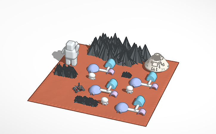 3D design HiTech Mars Colony Prisha | Tinkercad