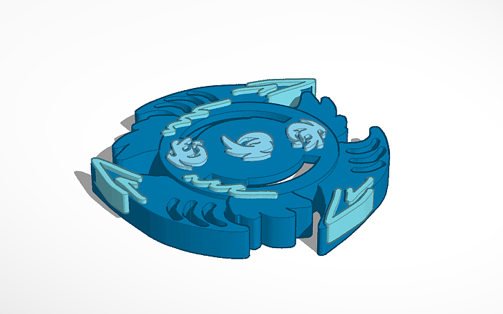 3D design Deep sea crusher beyblade | Tinkercad