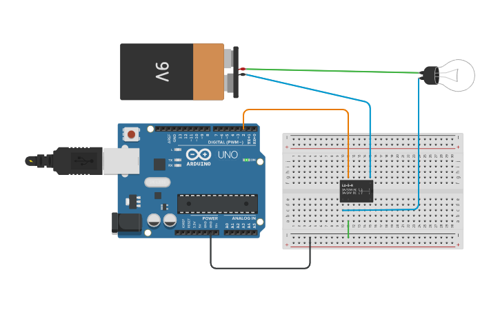 Circuit design Relé | Tinkercad