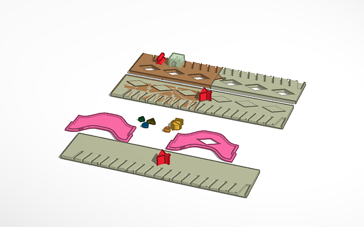 3D design Arkham Horror ReturnBox Insert Remix - Tinkercad