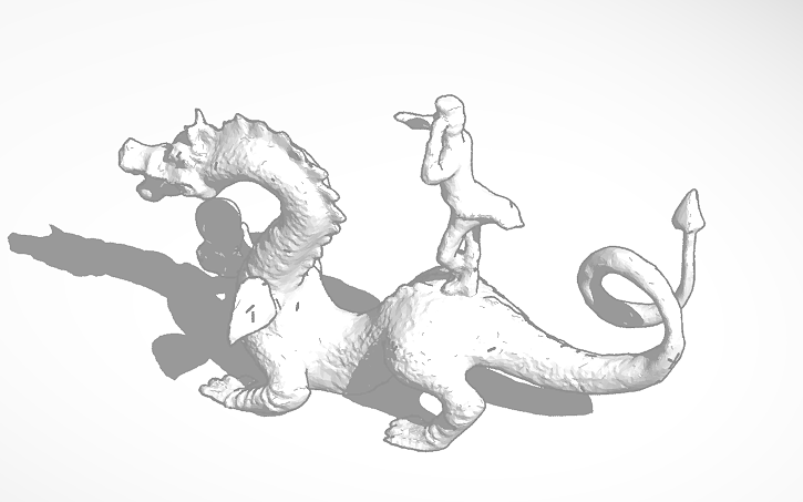 3D design circus dragon - Tinkercad