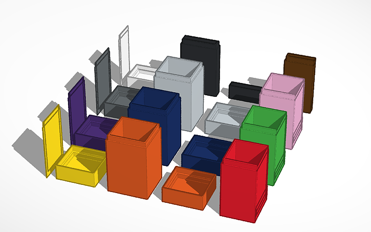 3D design boxes - Tinkercad