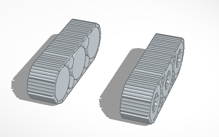 3D design Tank Treads - Tinkercad