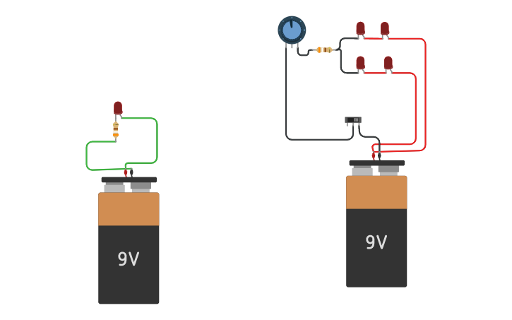 Circuit Design Parallel And Series Connections Tinkercad