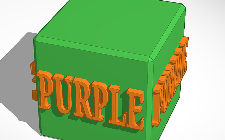 3D design BLUE CIRCLE - Tinkercad