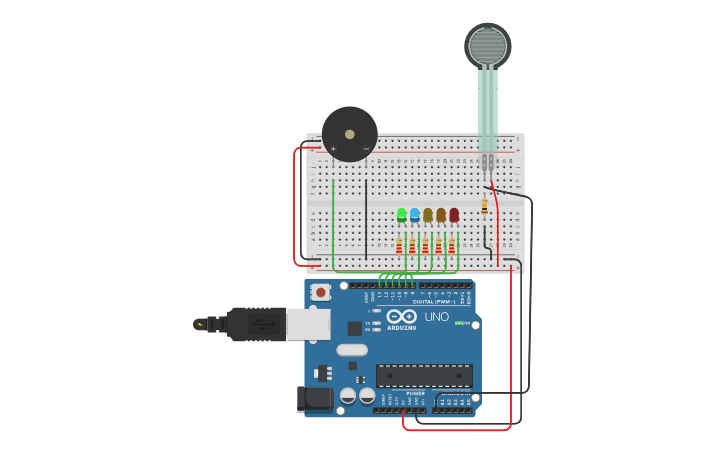 Circuit Design Force Sensor Tinkercad