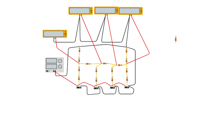 Circuit design MALHA R-2R - Tinkercad