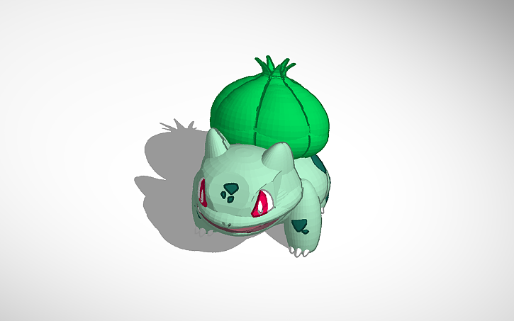 3D design #001 Bulbasaur - Tinkercad