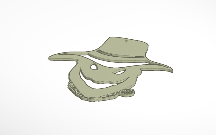 3D design Scarecrow face - Tinkercad