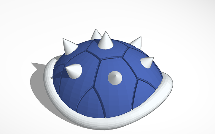 3D design Spiny Shell From Mario - Tinkercad