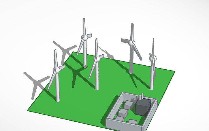 3D design Ariana 4th grade wind farm :D | Tinkercad