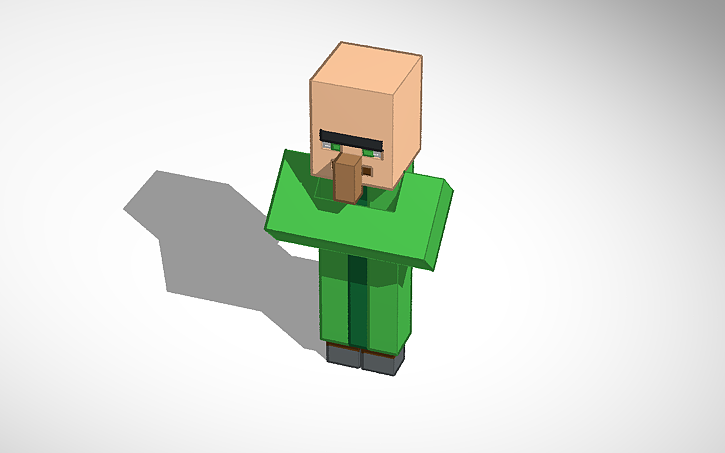 3D design Villager (Minecraft) - Tinkercad