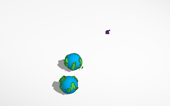 3D design 3d model Earth - Tinkercad