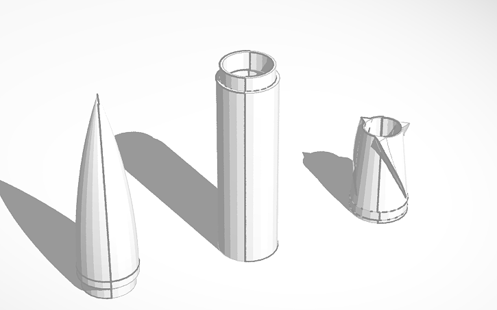 3D design Ballistic Missile Shell - Tinkercad