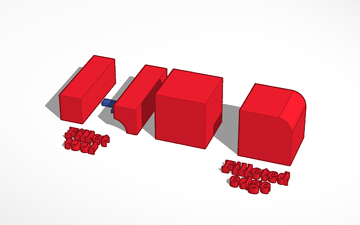 3D design CV3D - Fillets - Tinkercad