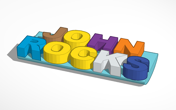 3D design John Rocks Toy | Tinkercad