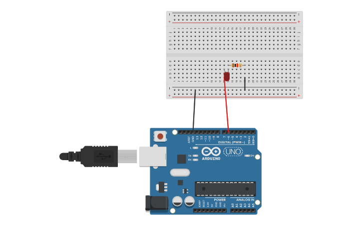 Circuit Design Serial Communication Tinkercad