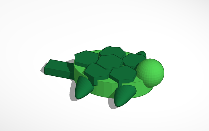 3D design turtle - Tinkercad