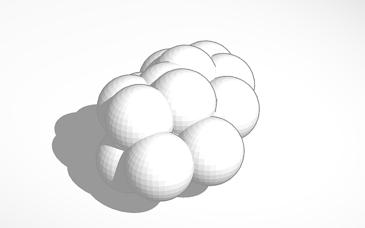 3D design 구름(cloud) - Tinkercad