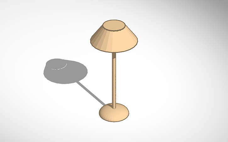 3D design TN staande lamp - Tinkercad