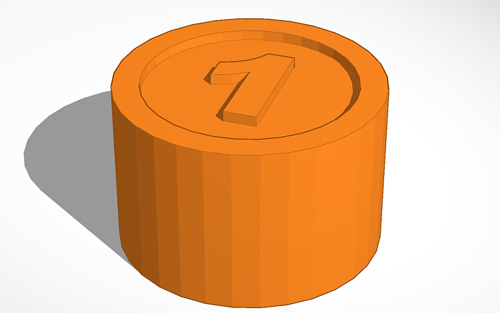 3D design coin stack - Tinkercad