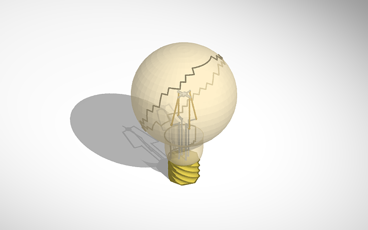 3D design Light Bulb - Tinkercad