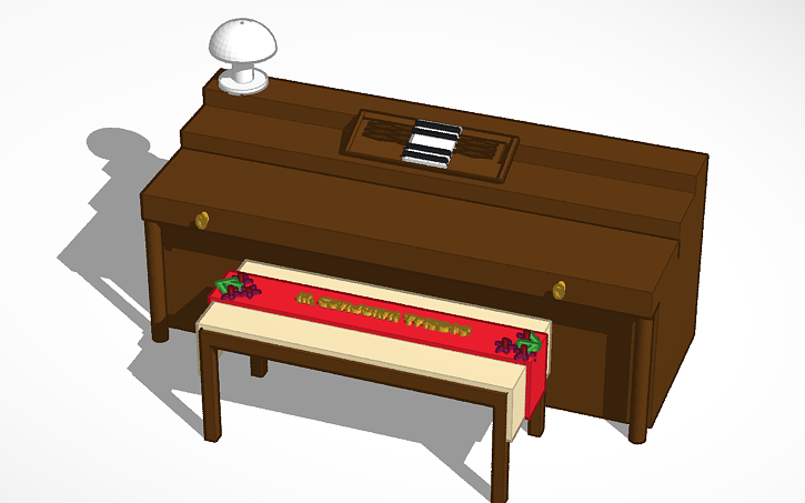 3D design A Piano | Tinkercad