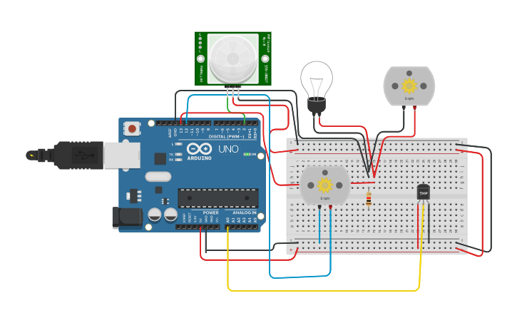 Circuit Design Smart Home Application Using Iot Tinkercad