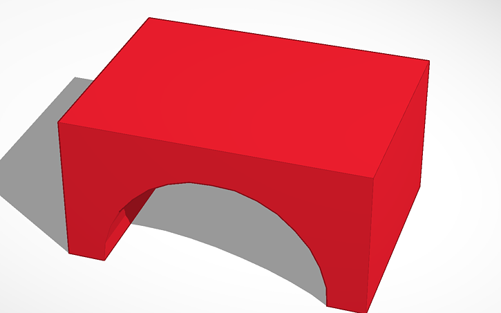 3D design simple bridge - Tinkercad