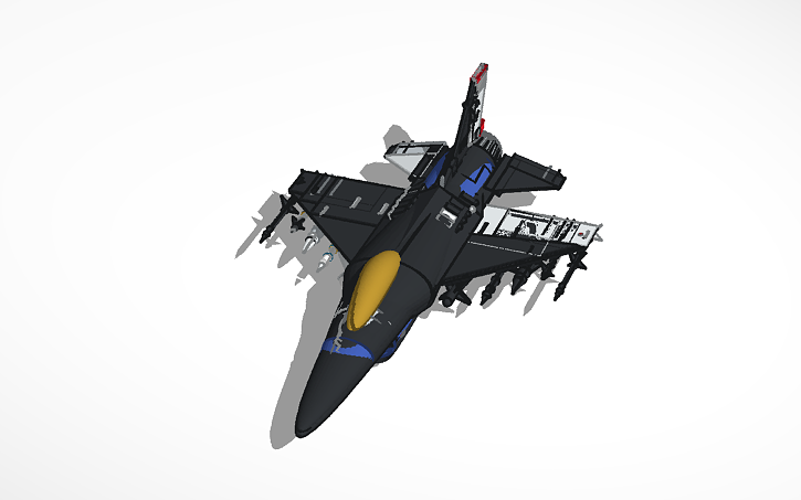 3D design Fighter Jet | Tinkercad