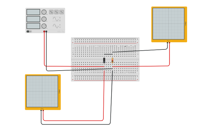 Circuit design ARON HALF WAVE RECTIFIER | Tinkercad