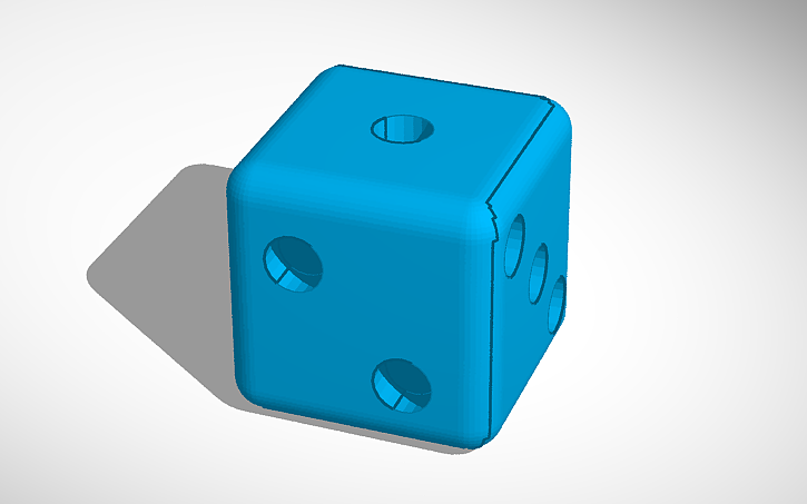 3D design Dice - Tinkercad