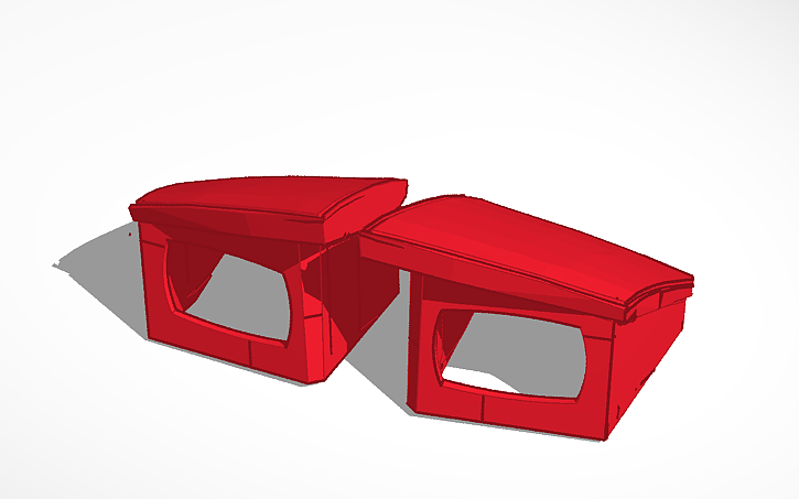 3D design pop up headlights - Tinkercad