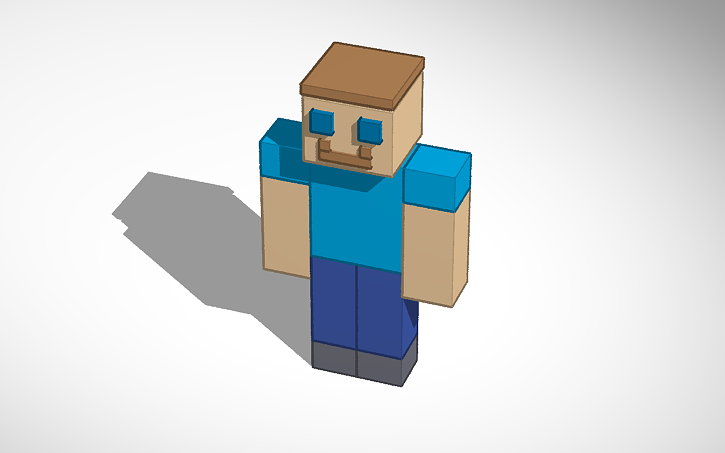 3D design minecraft steve | Tinkercad
