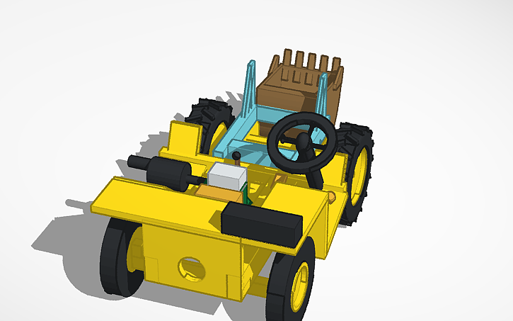 3D design modified dumper - Tinkercad
