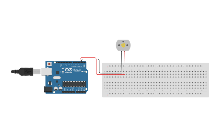 Circuit Design Conectar Un Motor Cc A Arduino Tinkercad