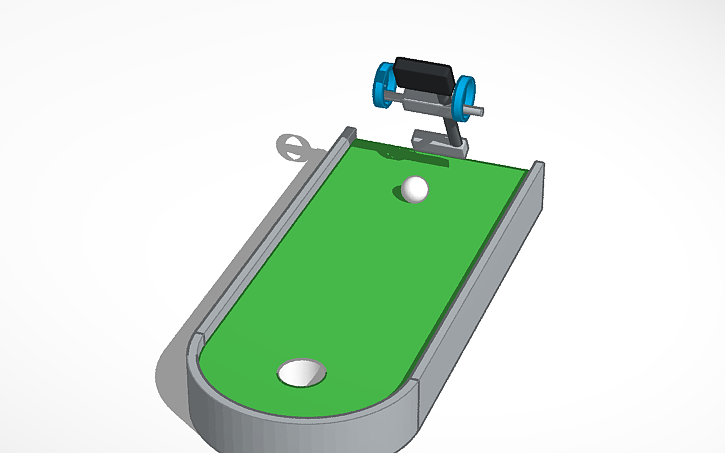 3D design Interactive Dynamic Mini Golf Game! | Tinkercad