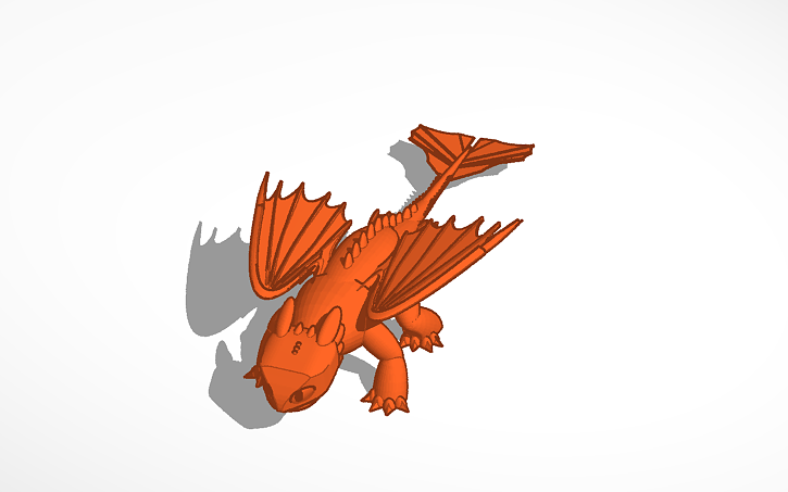 3D design Toothless - Tinkercad