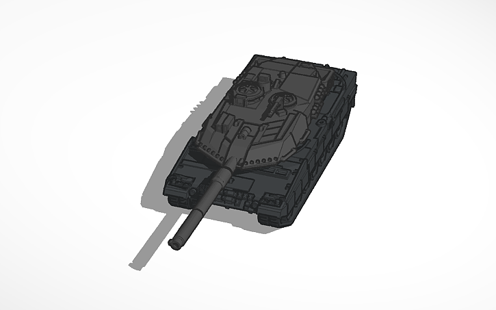 3D design Leopard 2AV MBT [Main Battle Tank] - Tinkercad