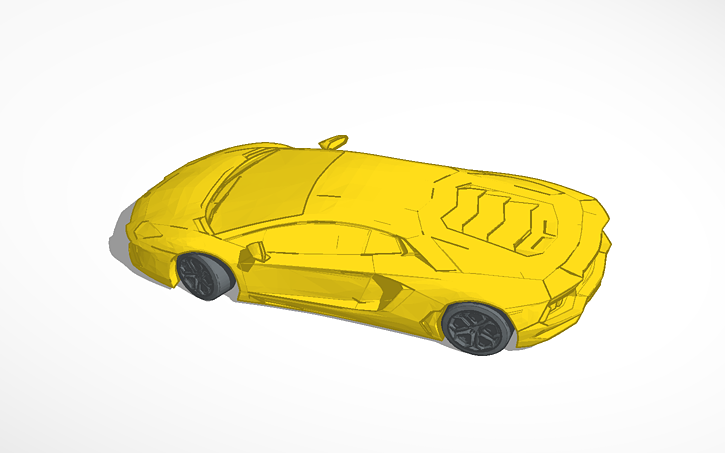 3d Design Lamborgini Tinkercad 